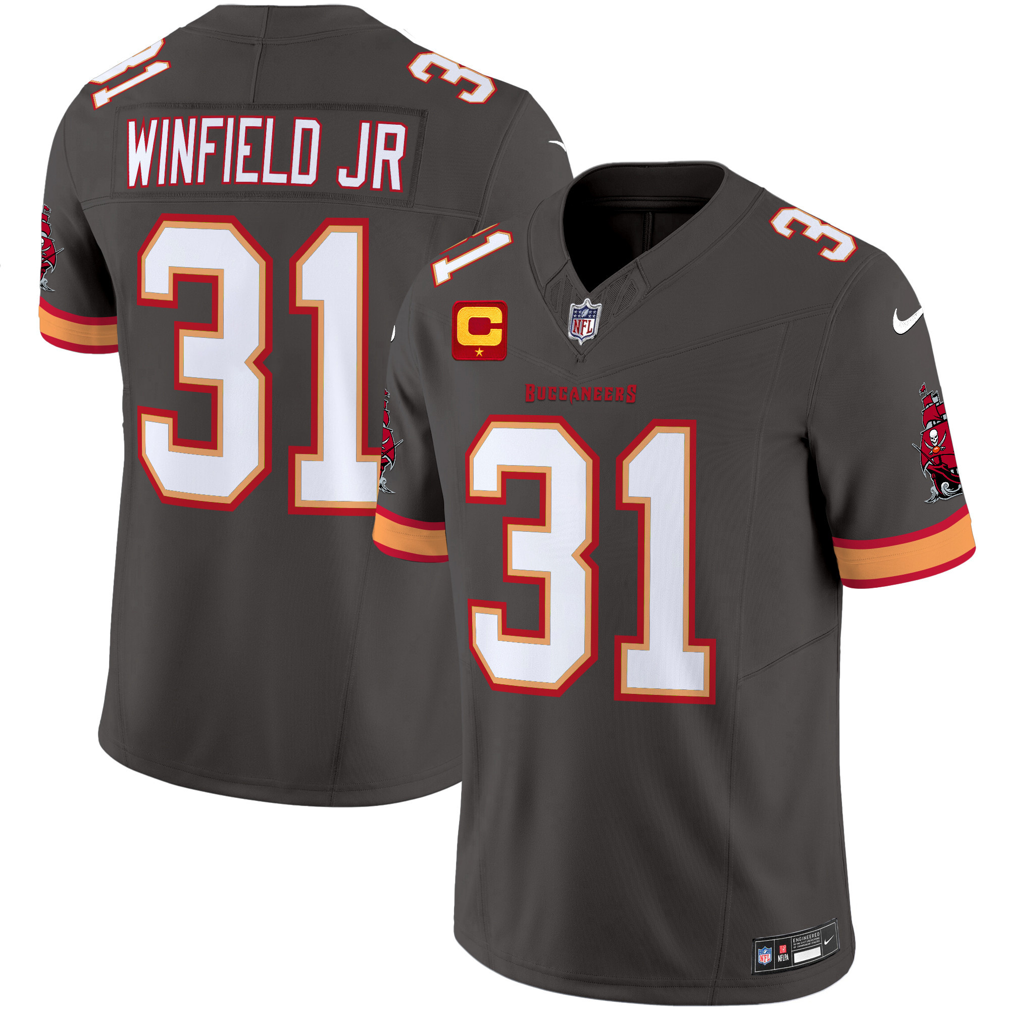 Antoine Winfield Jr. Men’s Tampa Bay Buccaneers Throwback Vapor Limited ...