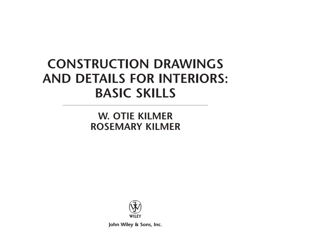 Construction Drawings and Details for Interiors Basic Skills 1st ...