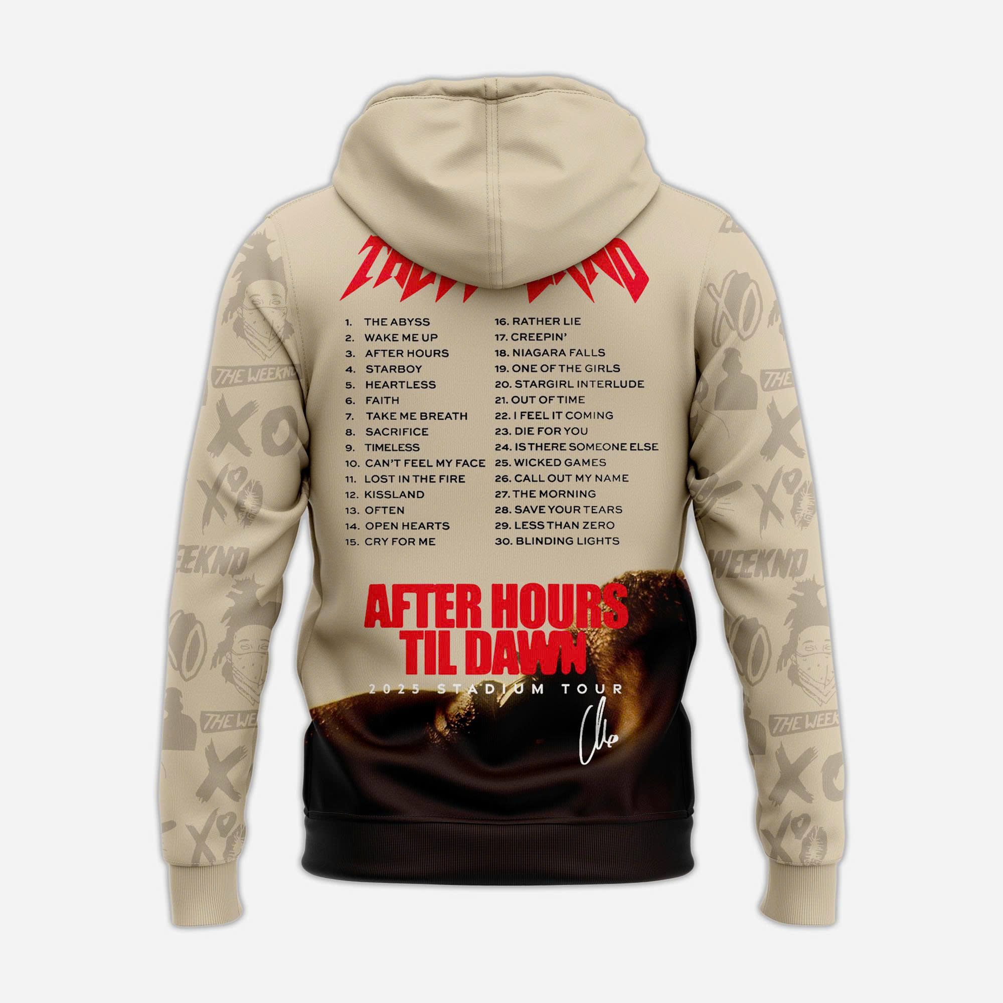 Houston Texans 2025 The Weeknd After Hours Til Dawn Tour Hoodie ...