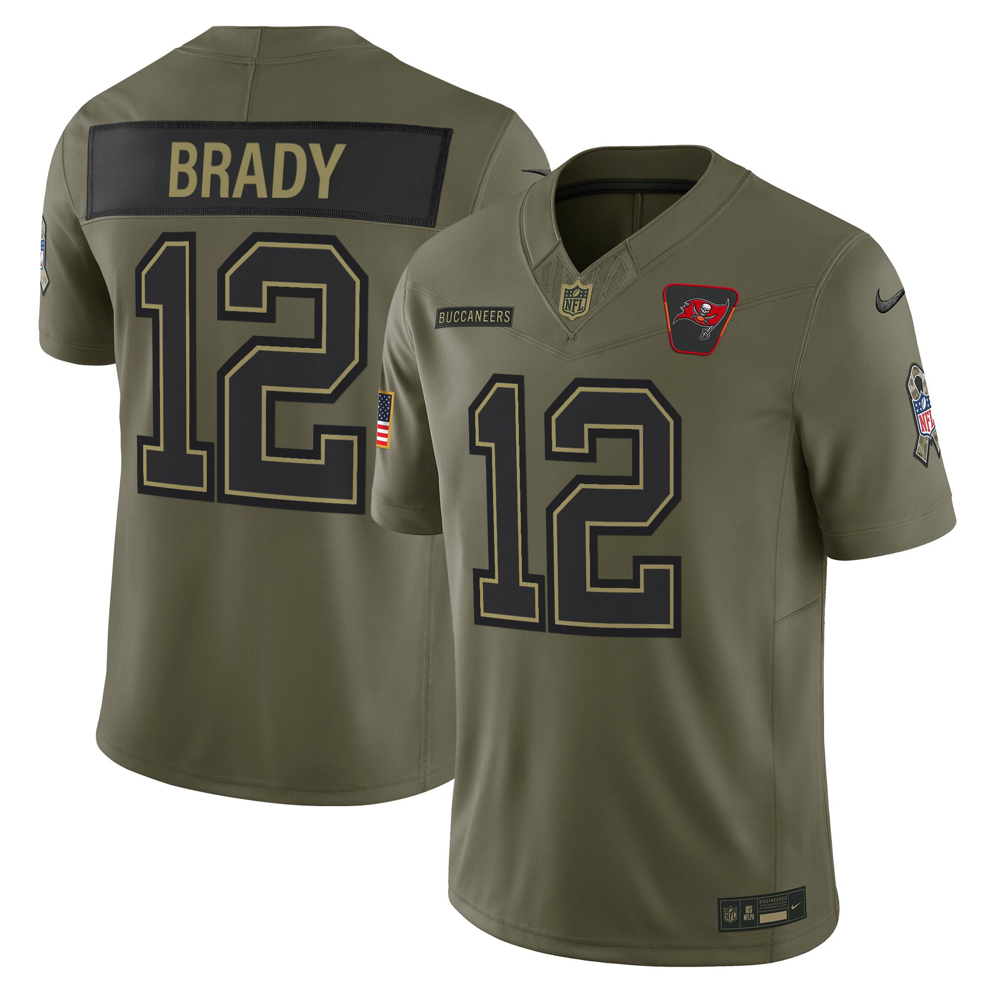 Men’s Tampa Bay Buccaneers 2025 Salute to Service Vapor Limited Tom ...