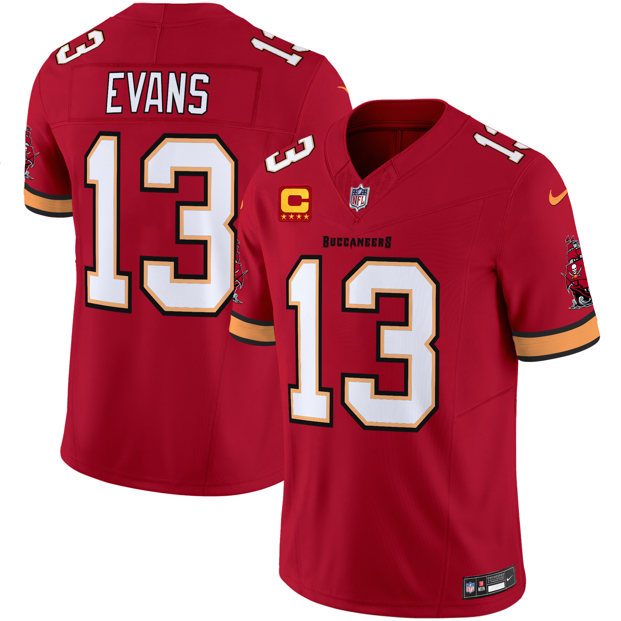 Mike Evans Men’s Tampa Bay Buccaneers Throwback Vapor Limited Red ...