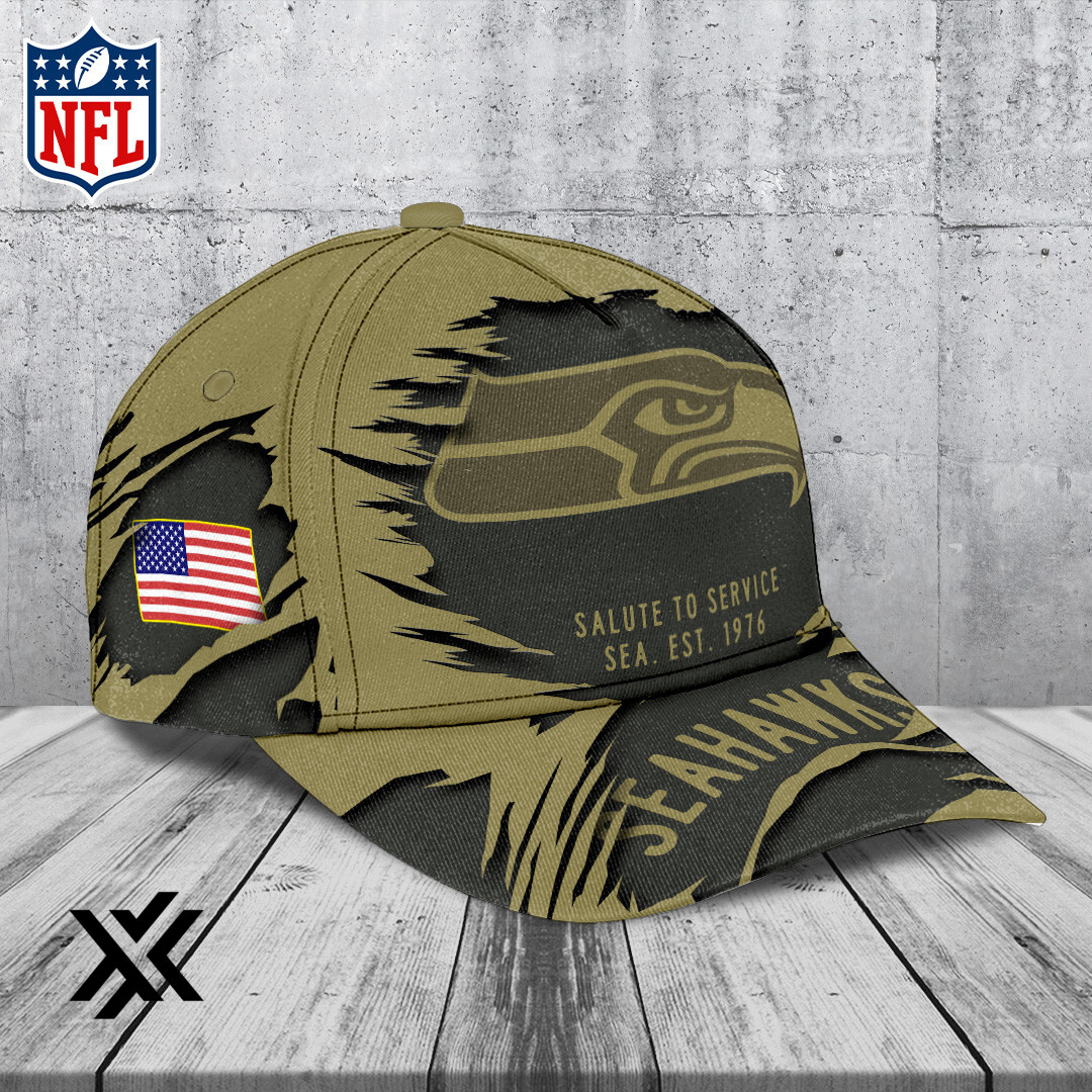 Seattle Seahawks 2025 Salute to Service Classic Cap – GoteamJS Store