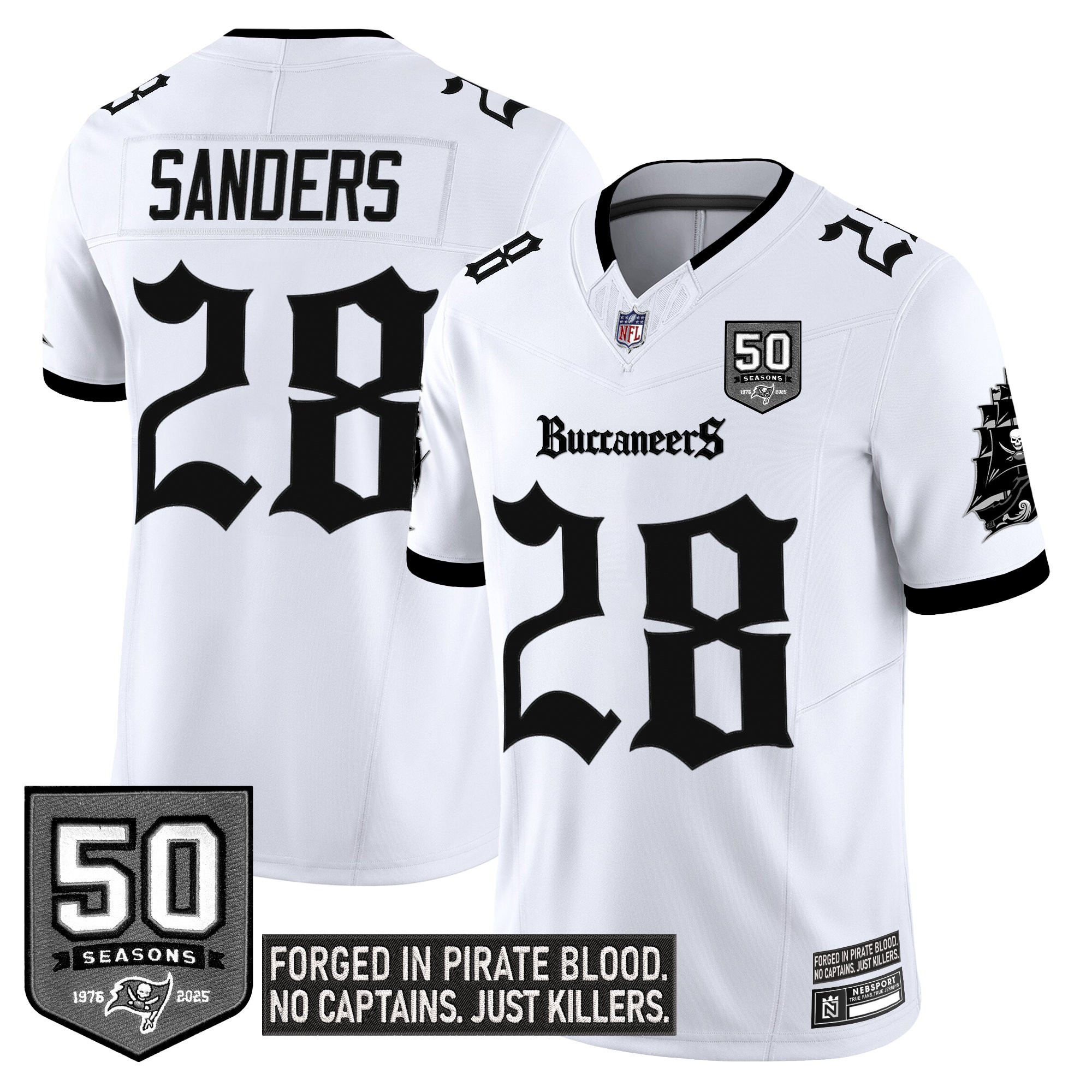 Shilo Sanders Men’s Tampa Bay Buccaneers ‘Gothic Pirate Shadows Edition ...