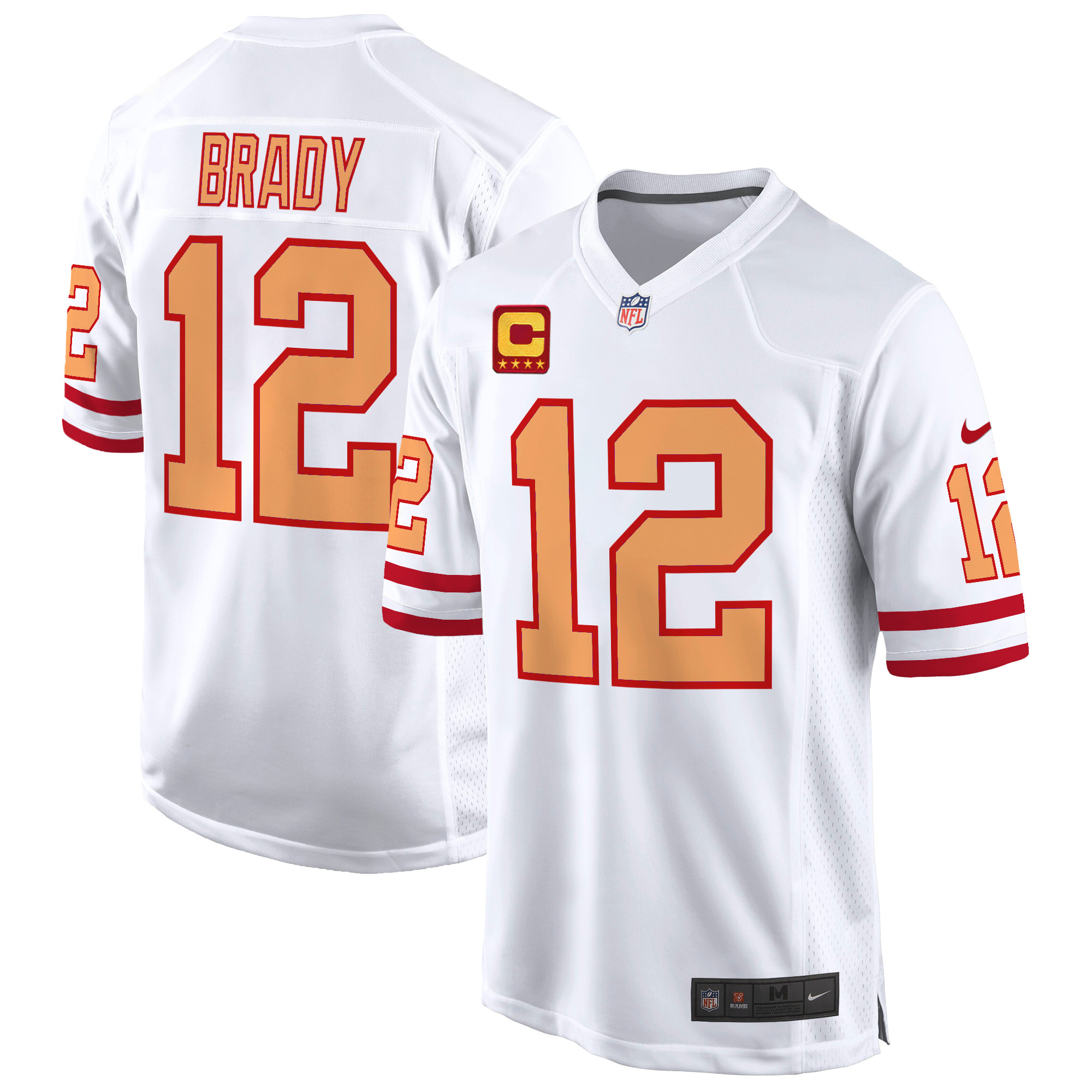 Tom Brady Men’s Tampa Bay Buccaneers Throwback Game White Jersey – All ...