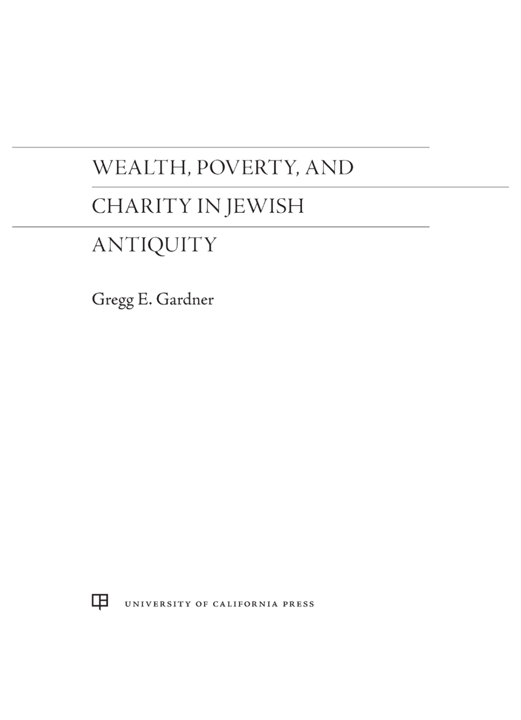 Wealth, Poverty, and Charity in Jewish Antiquity 1st Edition â€“ PDF ...