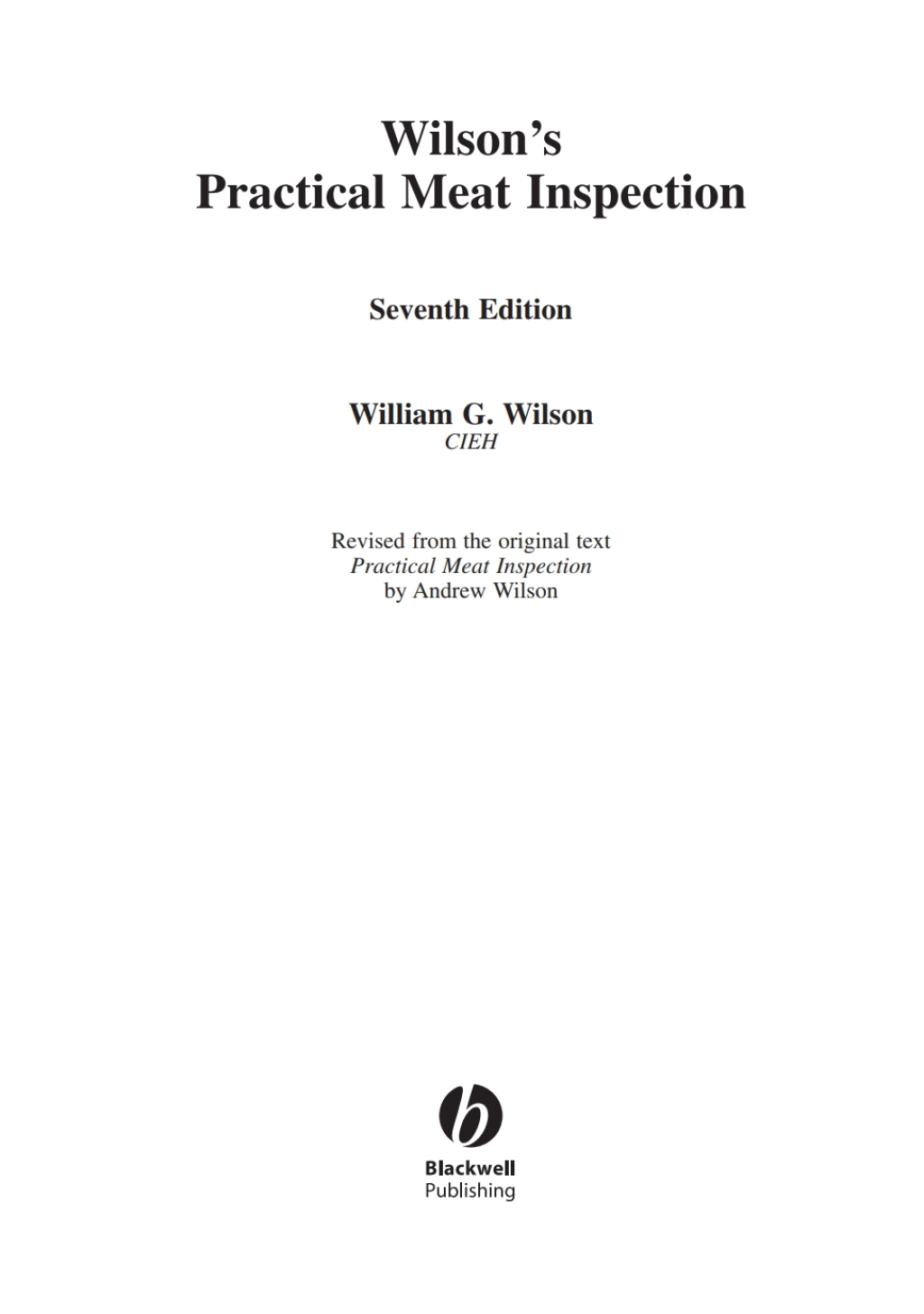 Wilson’s Practical Meat Inspection 7th Edition â€“ PDF/EPUB Version ...