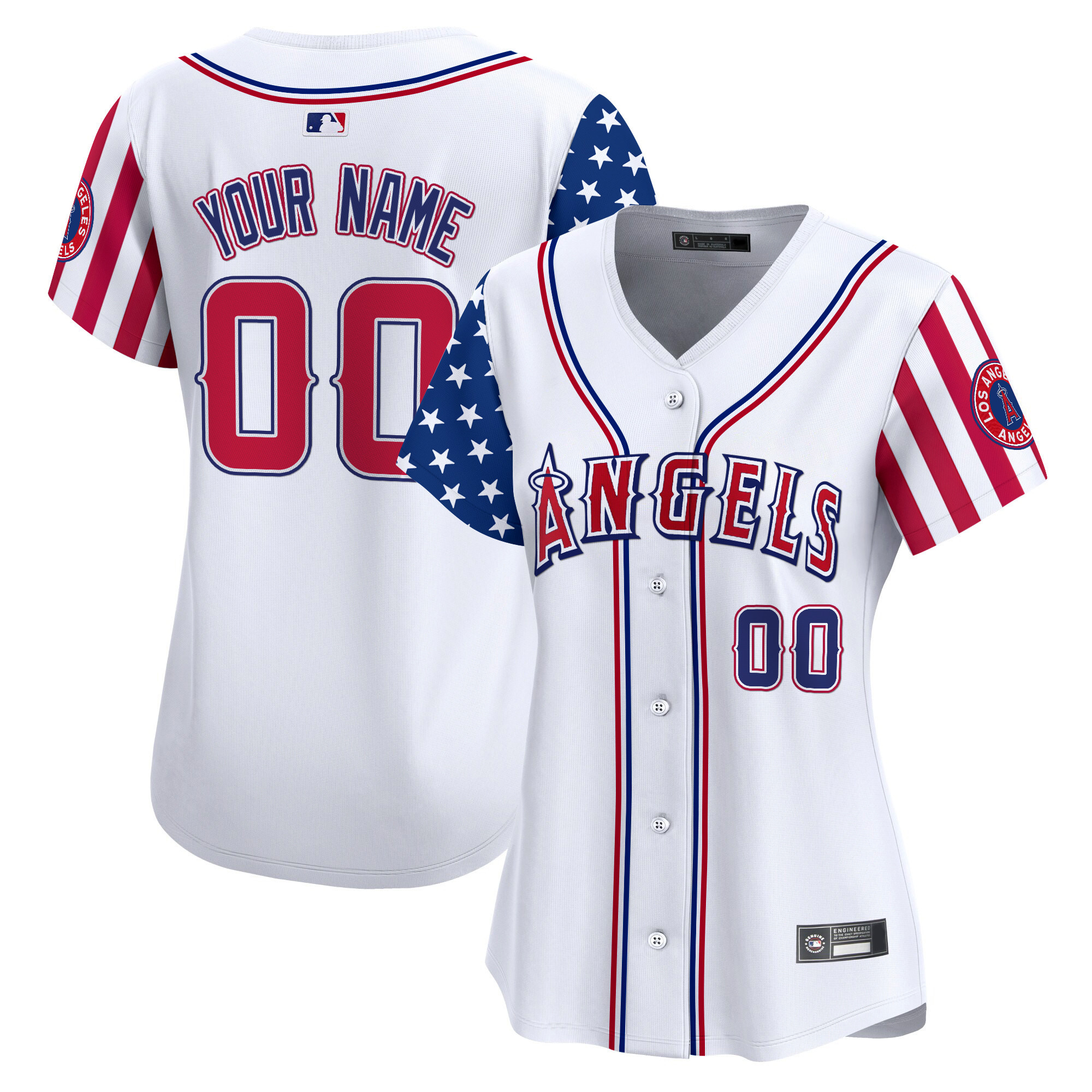 Women’s Los Angeles Angels 2025 Independence Day Vapor Premier Limited ...